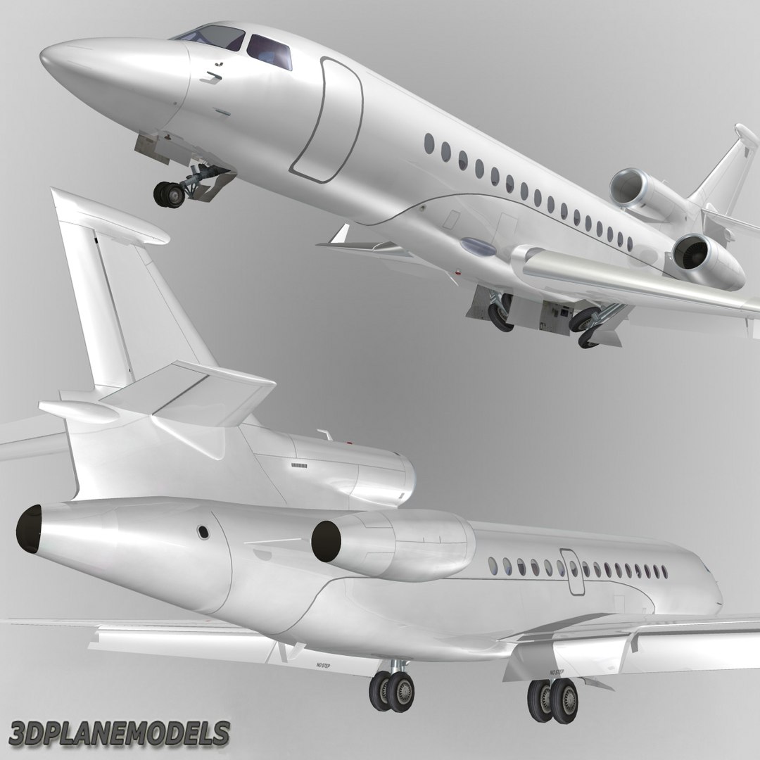 3dsmax Dassault Falcon 8x X