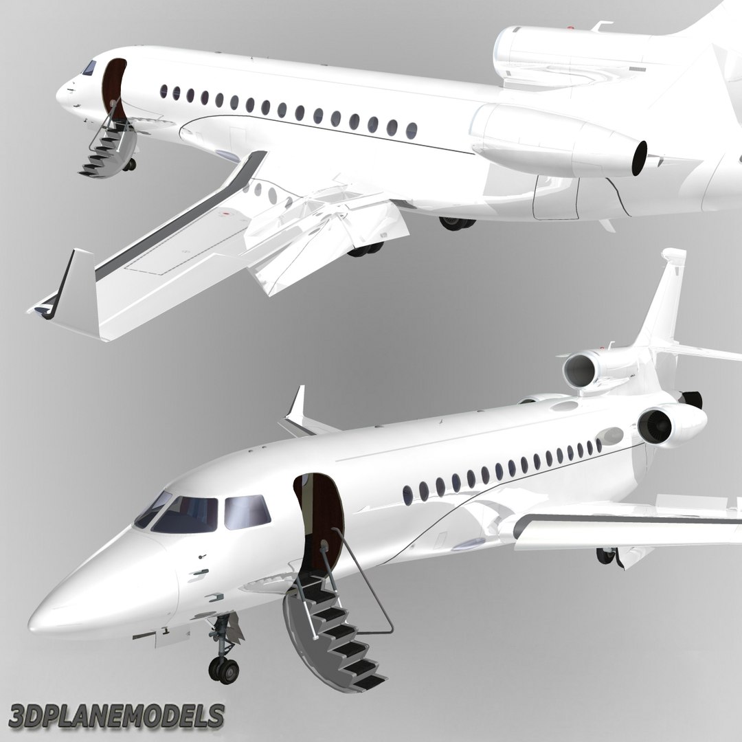 3dsmax Dassault Falcon 8x X