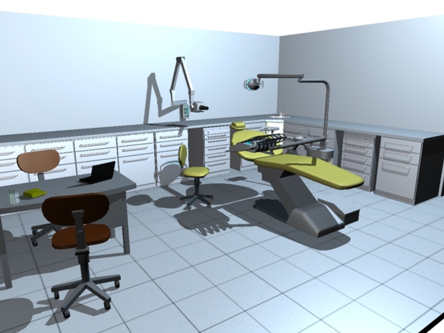 3d Complete Dental Clinic Model