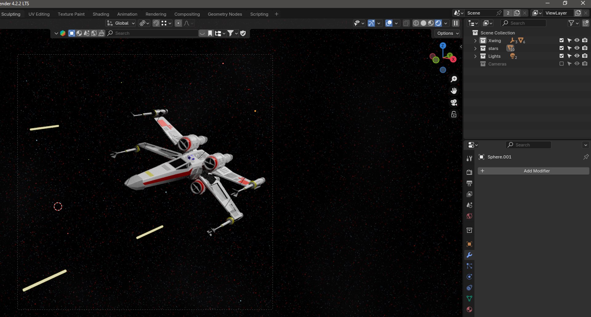 3D Low Poly X-Wing Model - TurboSquid 2334735