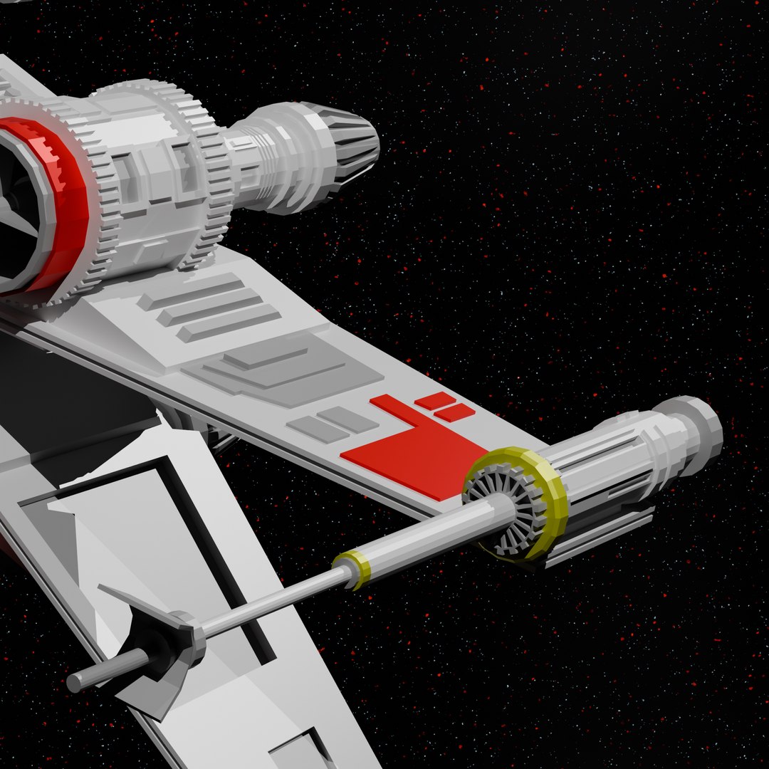 3D Low Poly X-Wing Model - TurboSquid 2334735