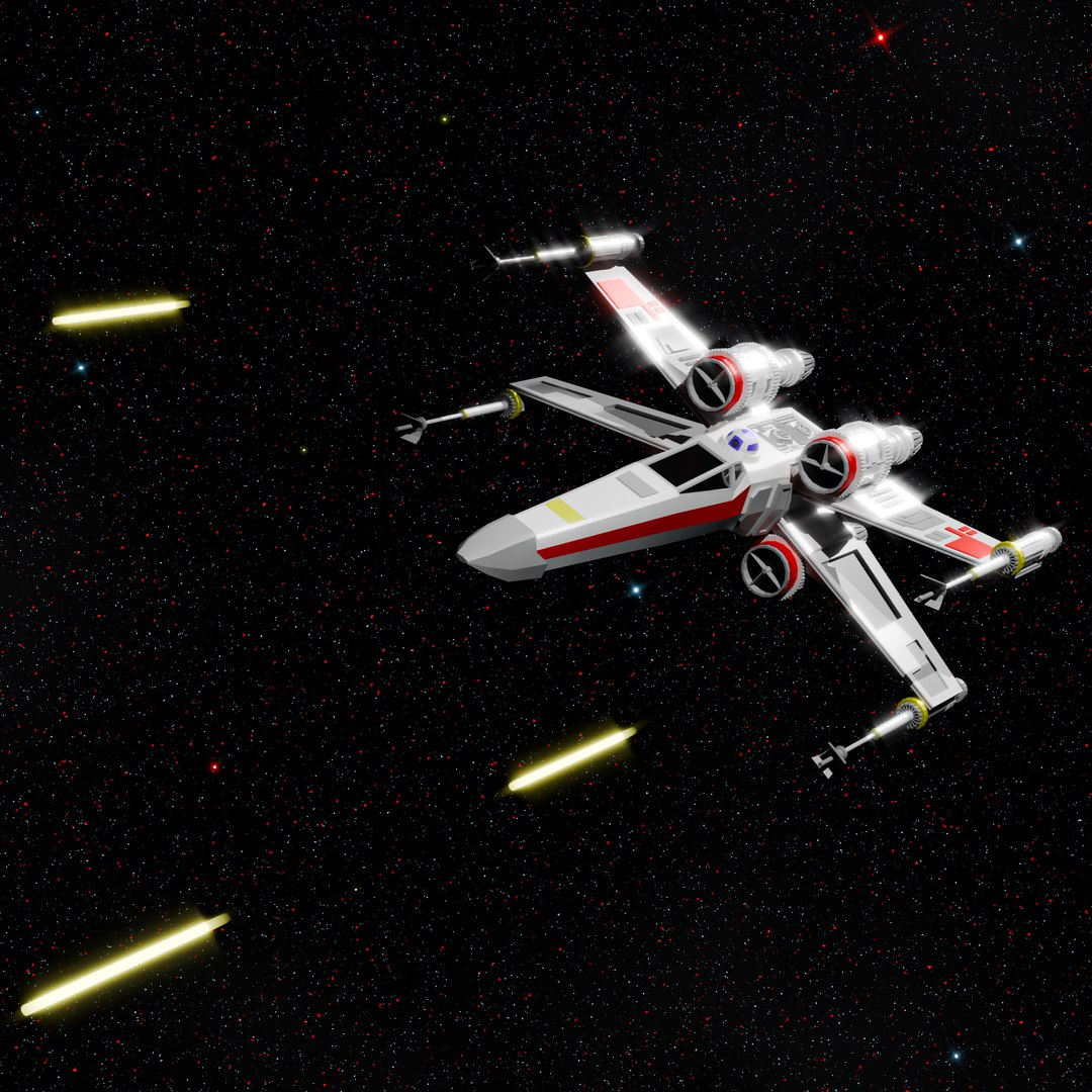 3D Low Poly X-Wing Model - TurboSquid 2334735