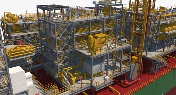 3D floating production storage offloading - TurboSquid 1374408