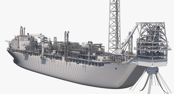 3D floating production storage offloading - TurboSquid 1374408