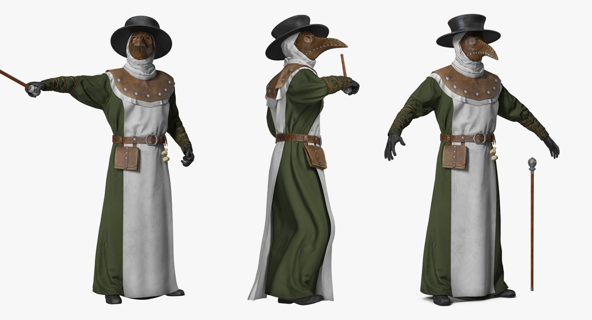 Plague Doctor Rigged 3D Model - TurboSquid 1217284