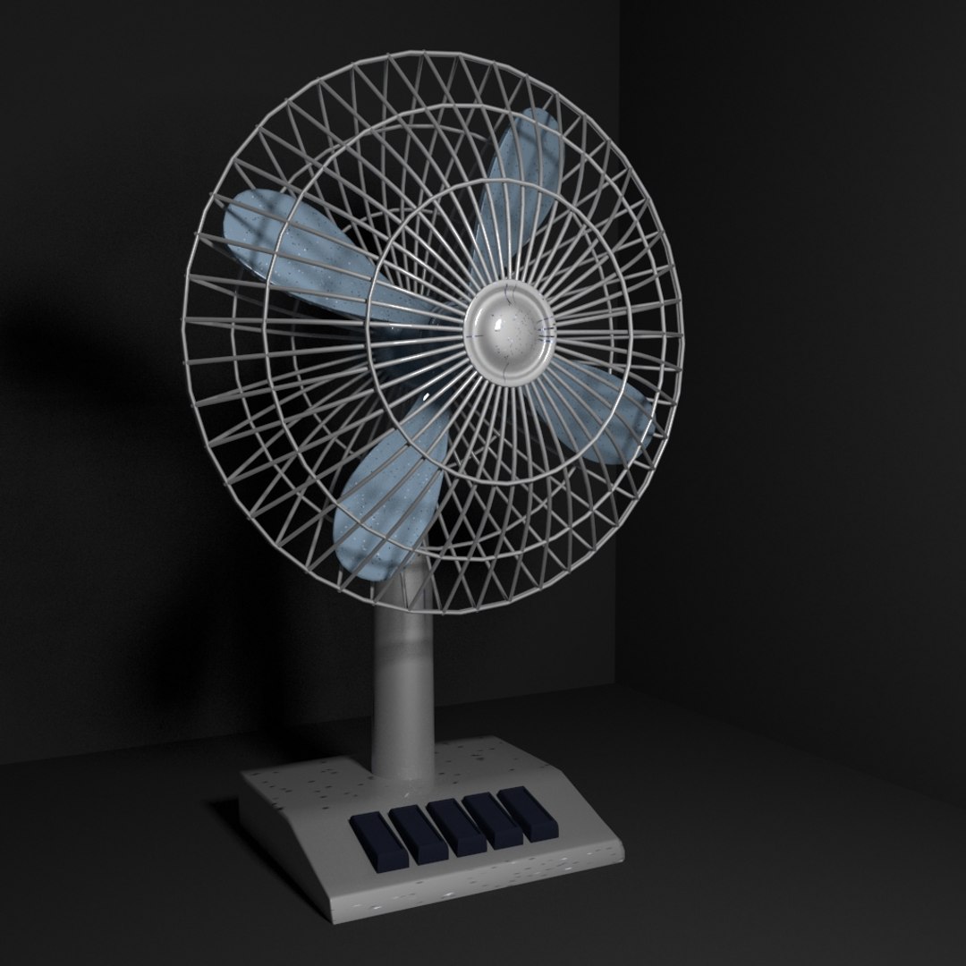 3d Model Table Fan
