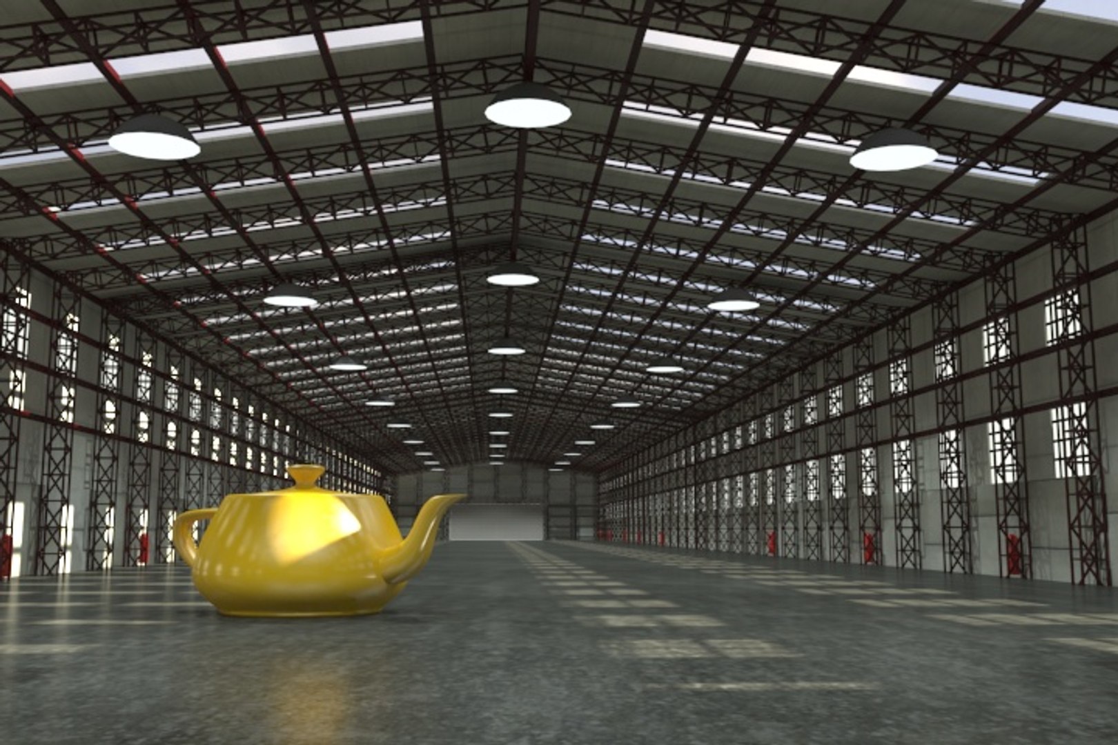 Storage Warehouse Interior 3d Model