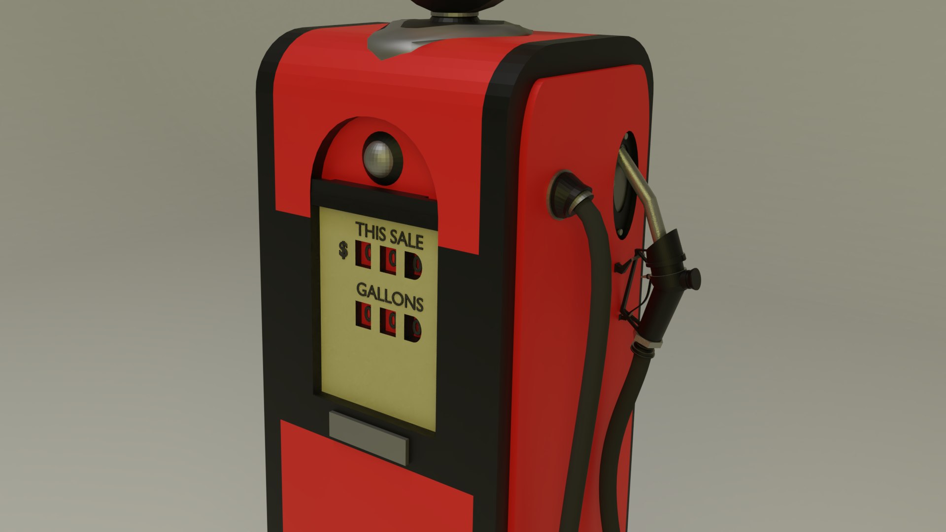 3D Gas Pump 1950s Model - TurboSquid 1781198