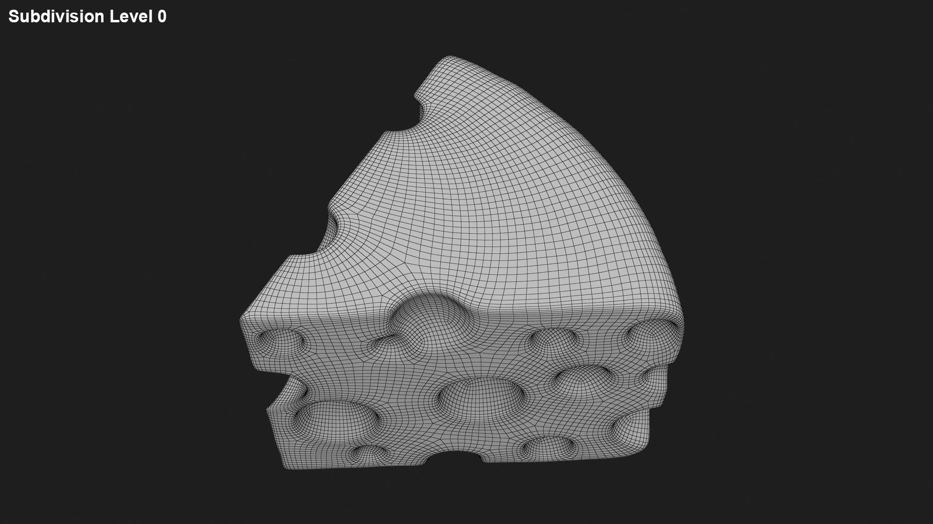 3D Stylized Cut Cheese 2 - TurboSquid 2339311