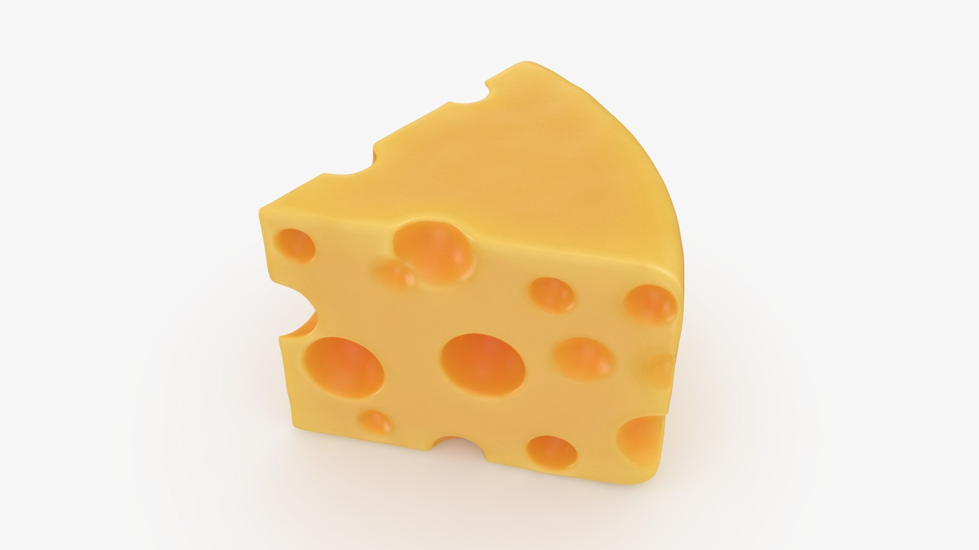 3D Stylized Cut Cheese 2 - TurboSquid 2339311