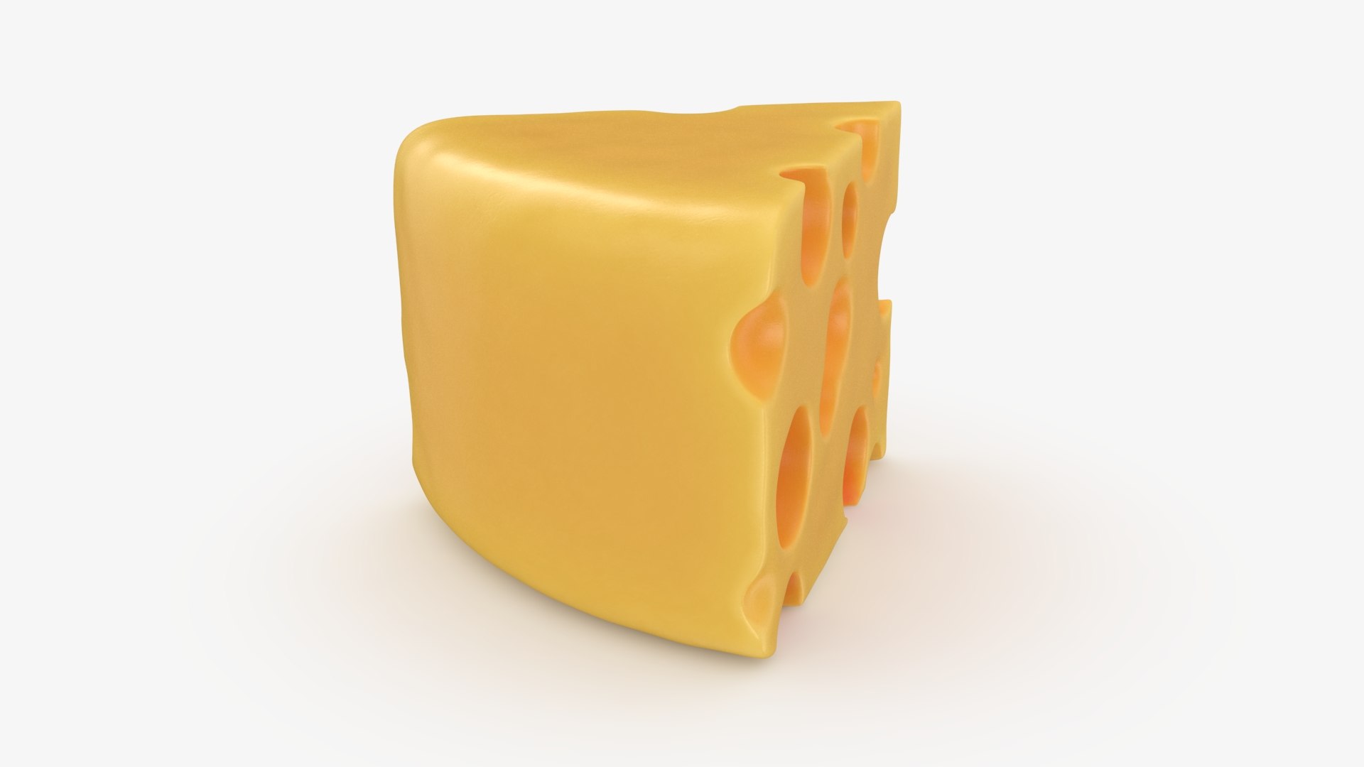 3D Stylized Cut Cheese 2 - TurboSquid 2339311