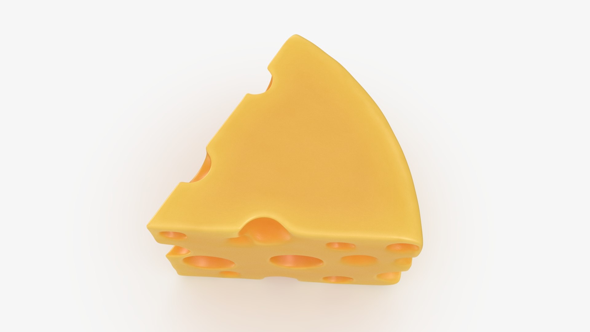 3D Stylized Cut Cheese 2 - TurboSquid 2339311