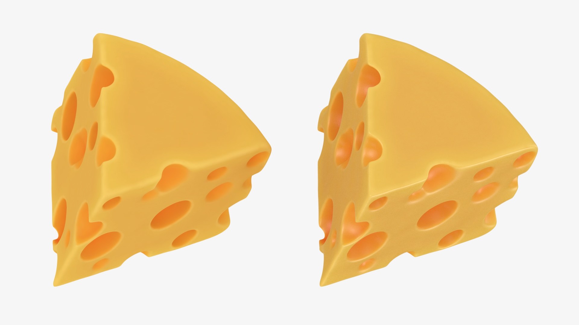 3D Stylized Cut Cheese 2 - TurboSquid 2339311
