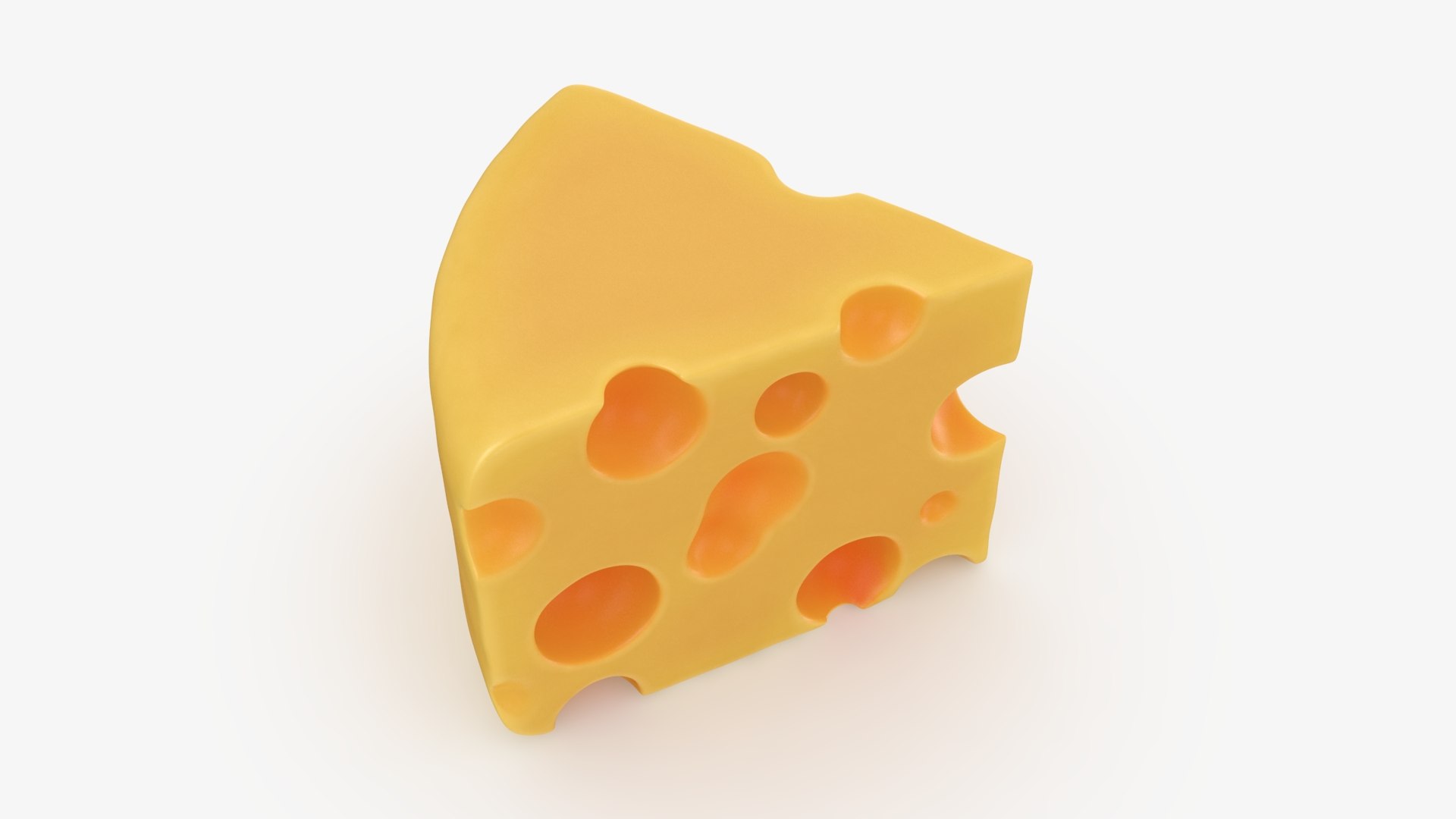 3D Stylized Cut Cheese 2 - TurboSquid 2339311