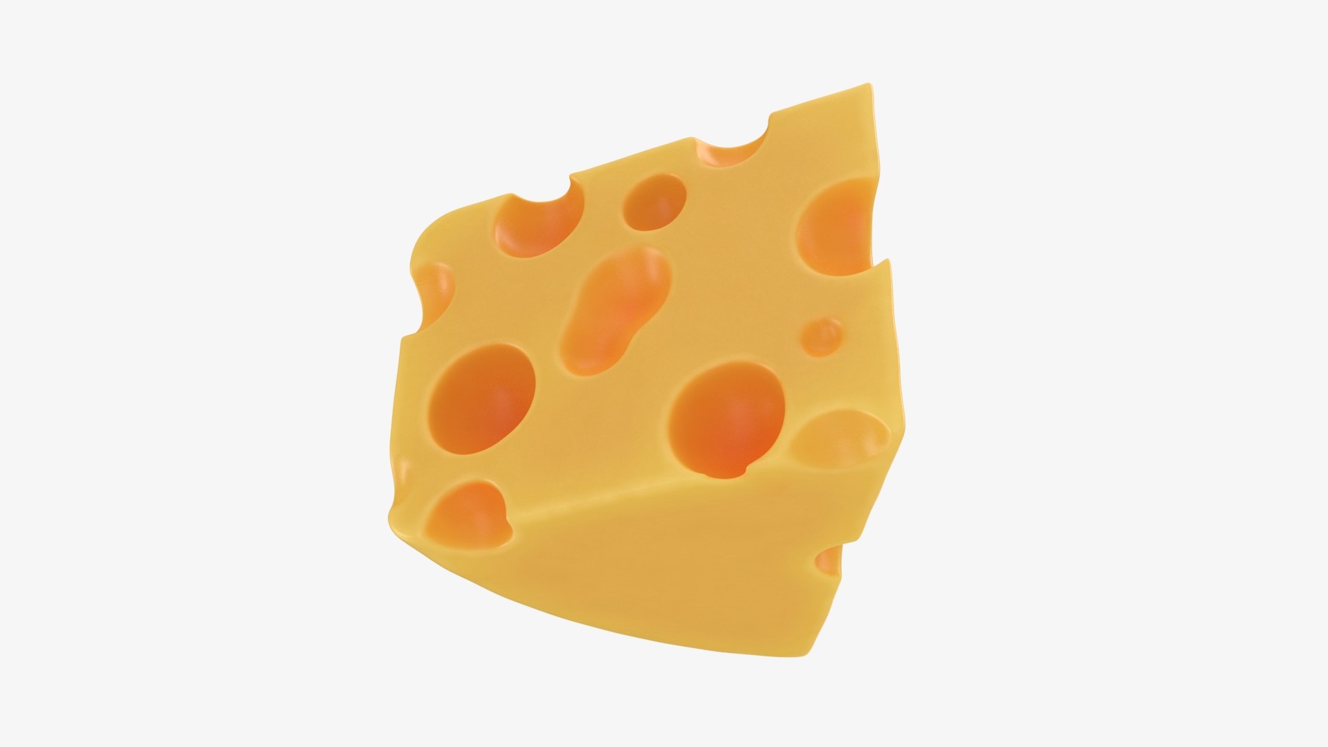3D Stylized Cut Cheese 2 - TurboSquid 2339311