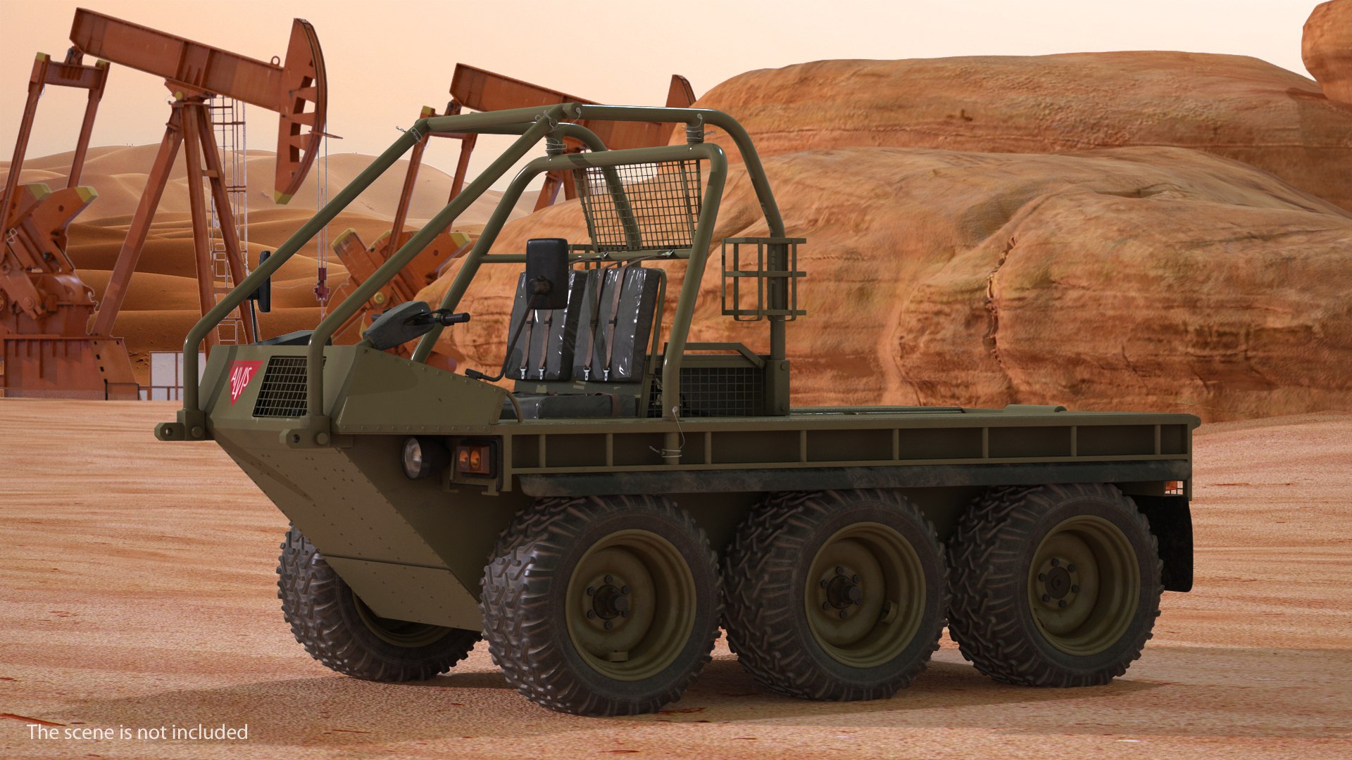 Supacat Alvis Military Green 3D Model - TurboSquid 1291427