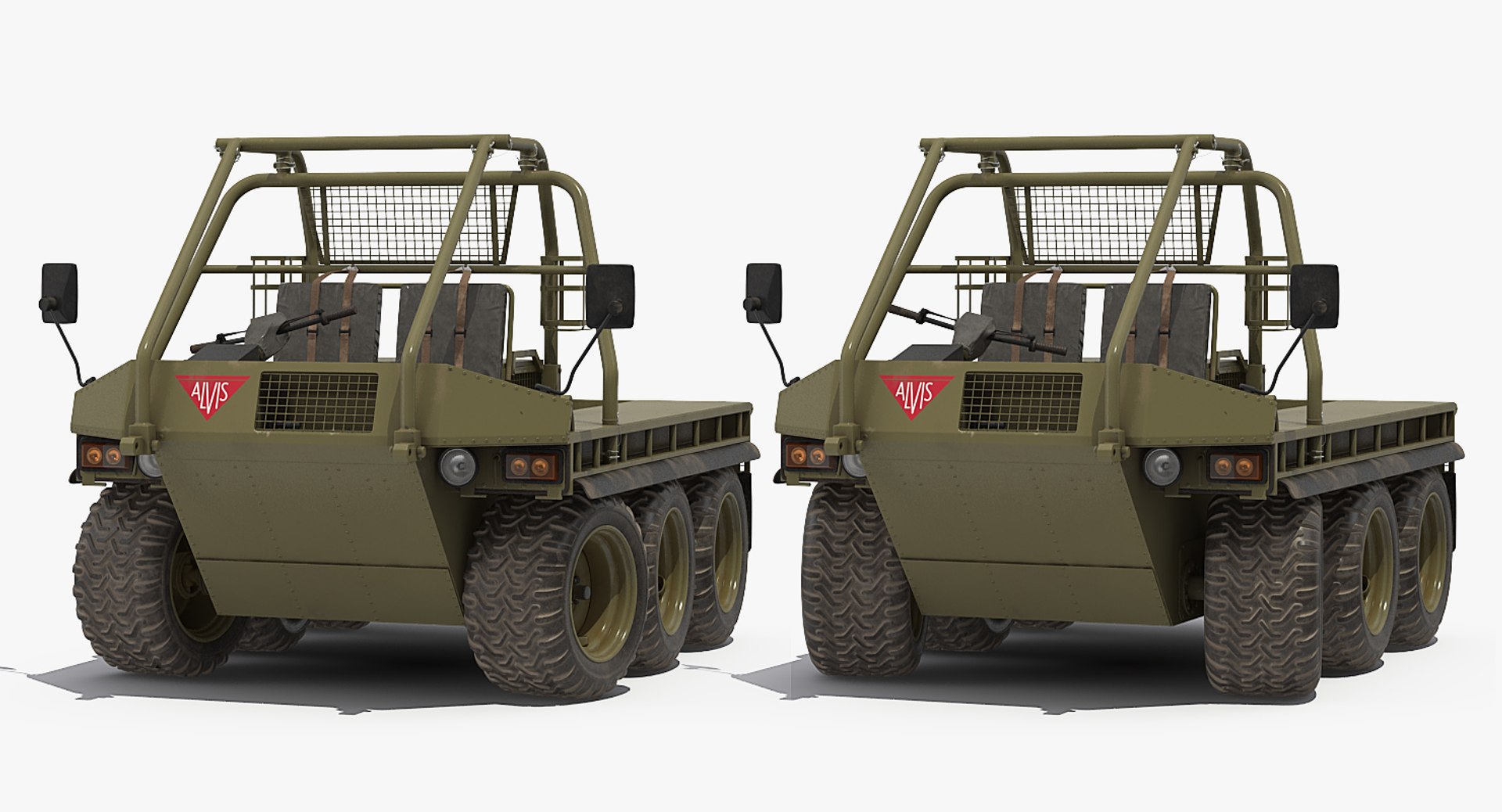 Supacat Alvis Military Green 3D Model - TurboSquid 1291427
