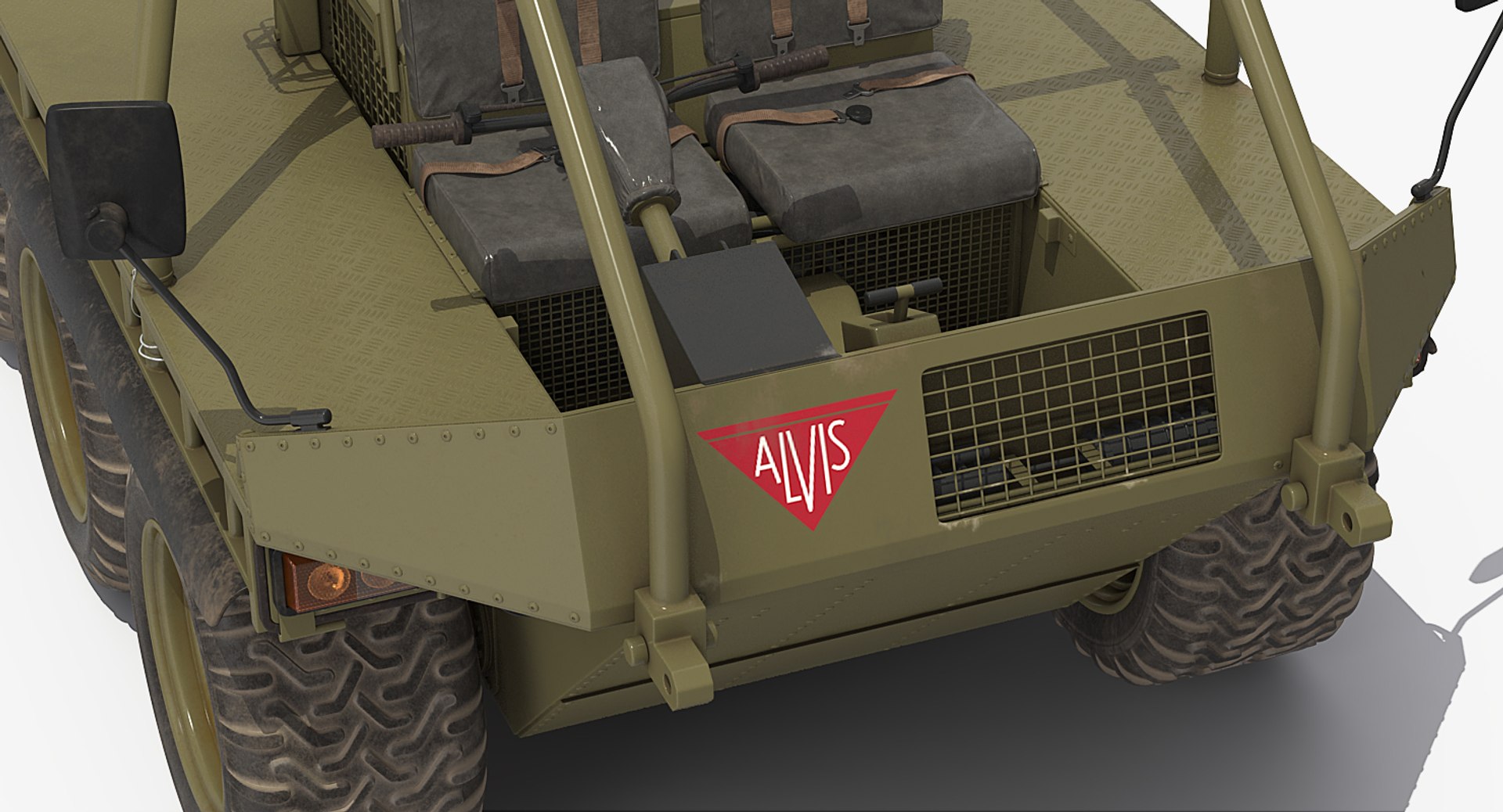 Supacat Alvis Military Green 3D Model - TurboSquid 1291427