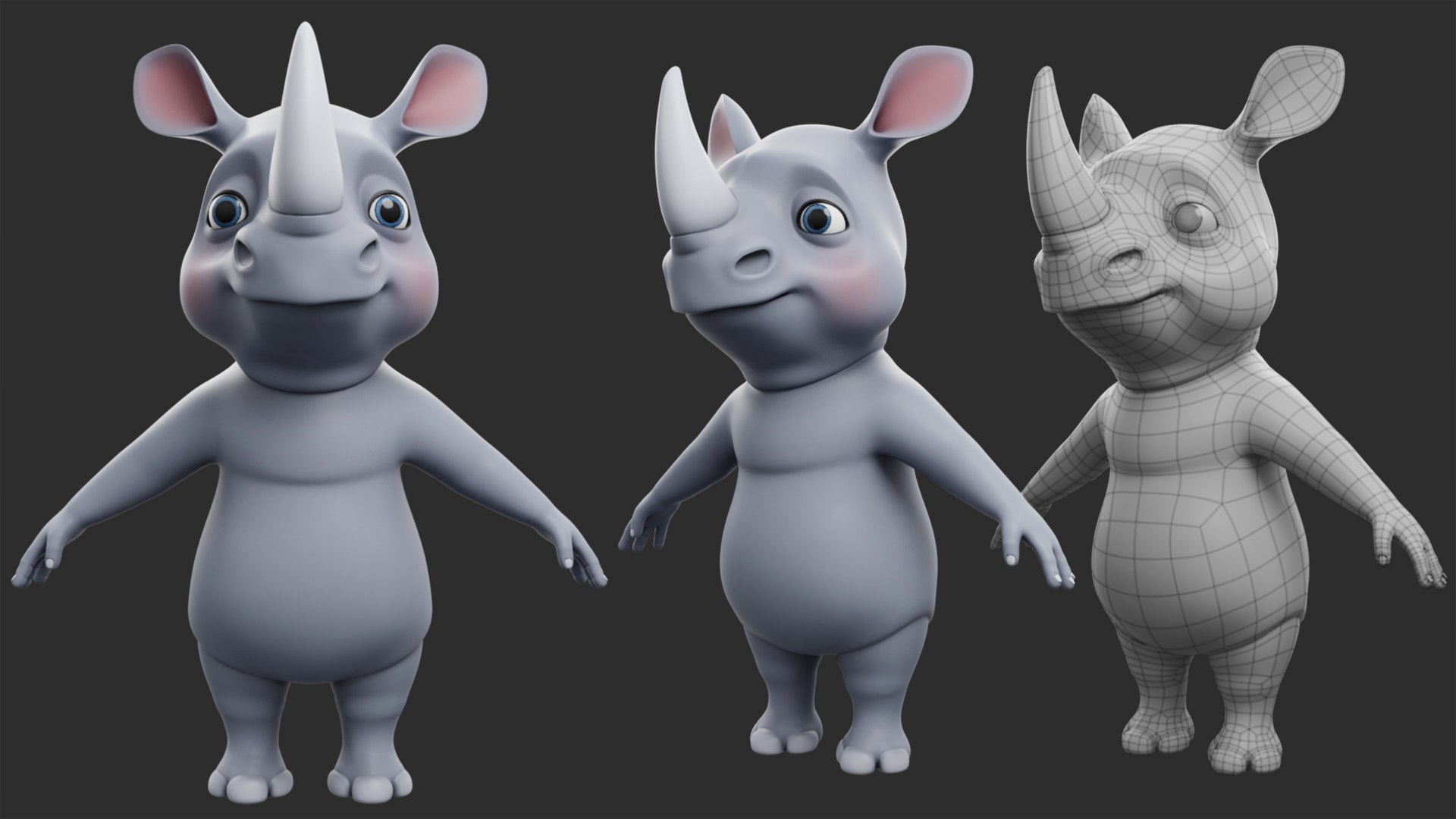 10 Wild Animal - Cartoon Pack 3D Model - TurboSquid 2421258