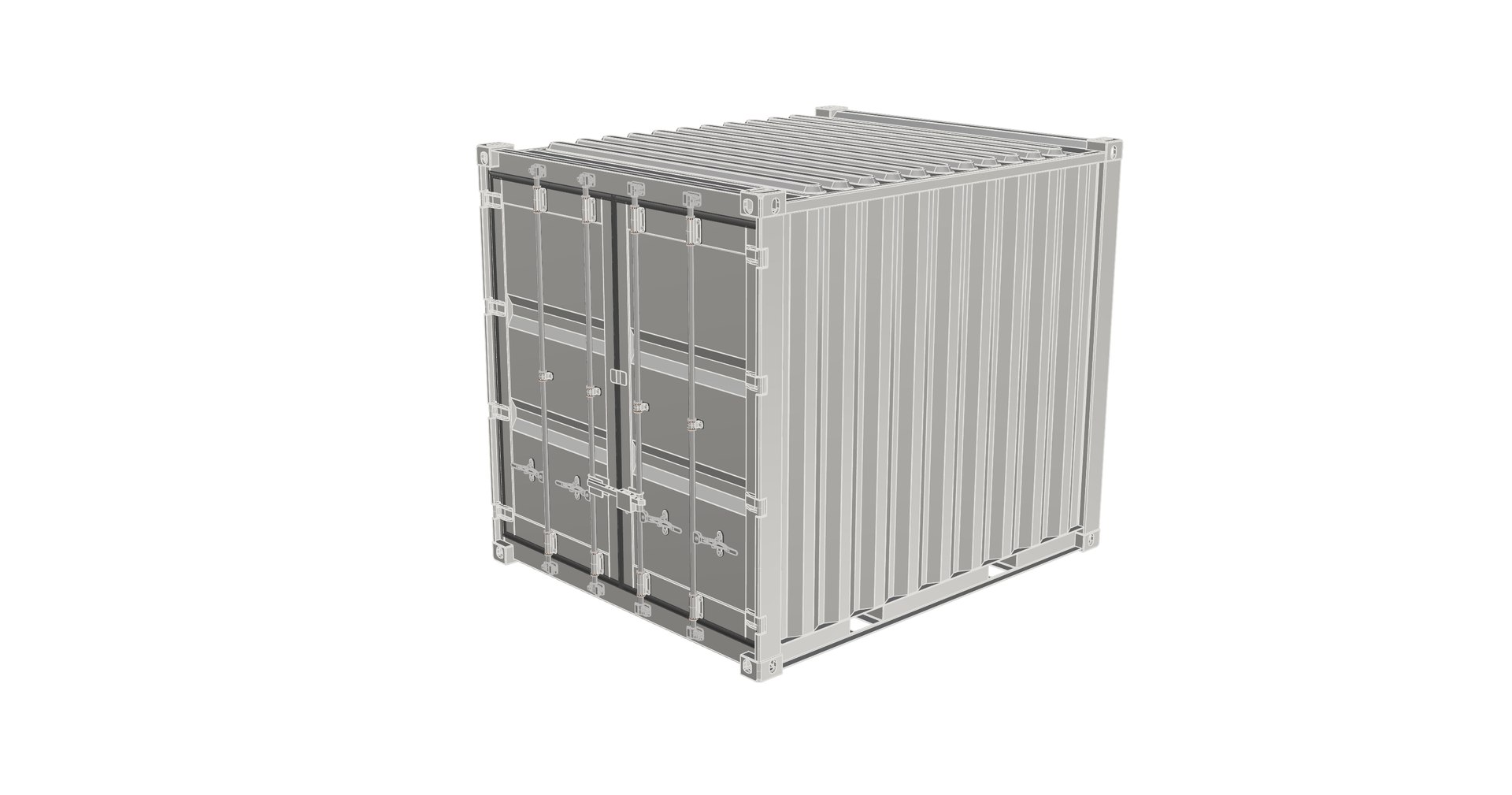 Container Box 3D - TurboSquid 2359041