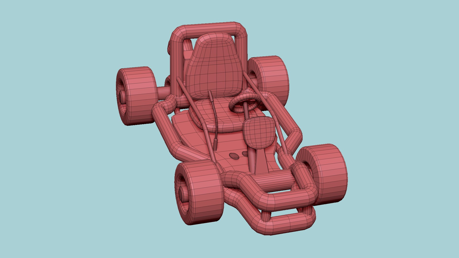 Cartoon Kart H02 Blue - Vehicle Racing Design 3D Model - TurboSquid 2035656