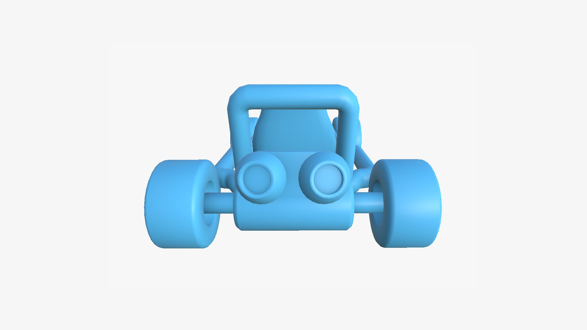 Cartoon Kart H02 Blue - Vehicle Racing Design 3D Model - TurboSquid 2035656