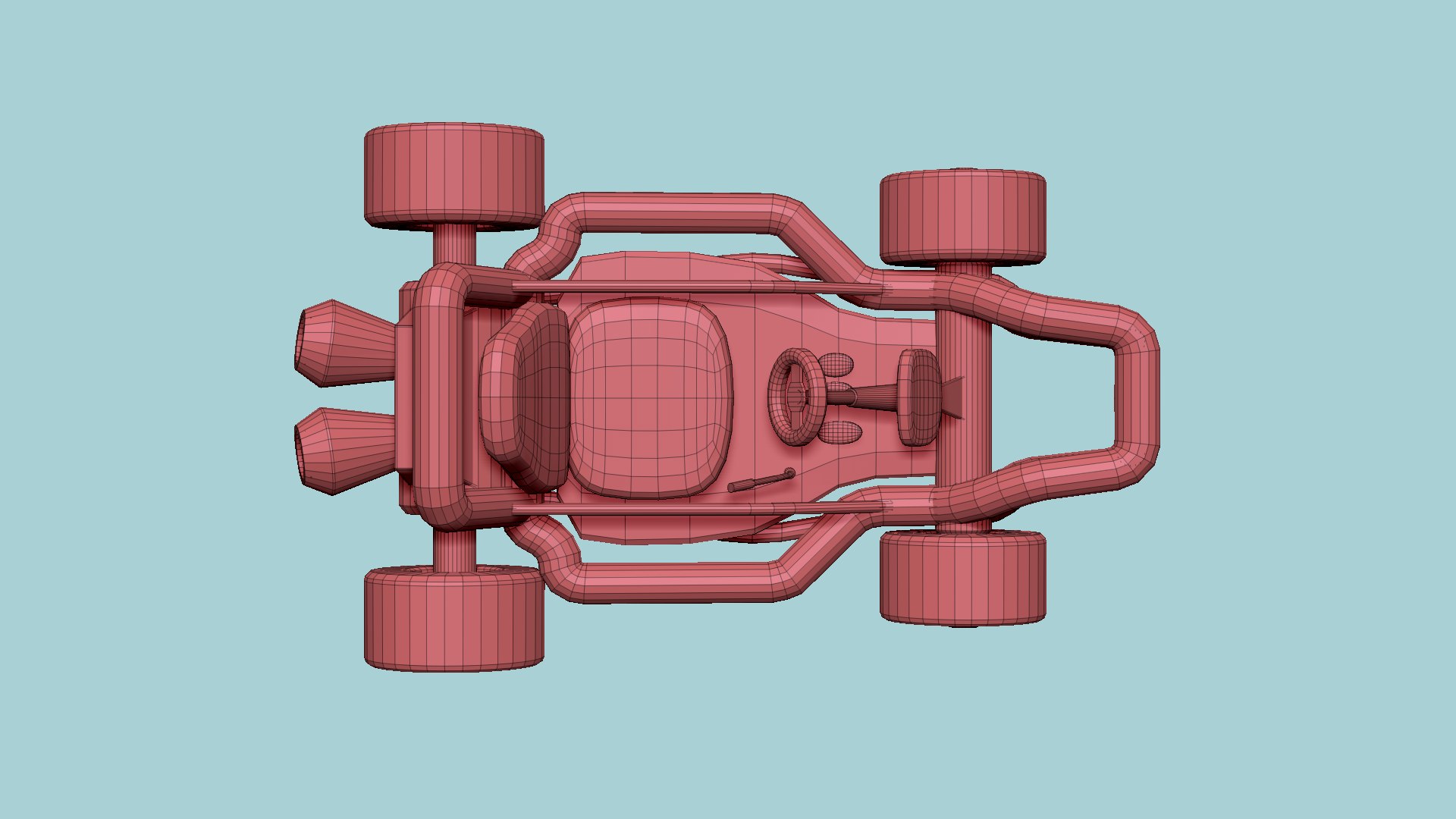 Cartoon Kart H02 Blue - Vehicle Racing Design 3D Model - TurboSquid 2035656