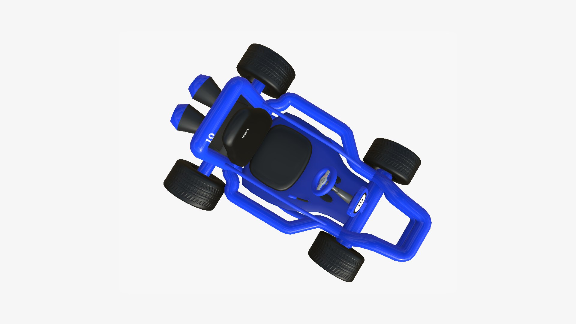 Cartoon Kart H02 Blue - Vehicle Racing Design 3D model - TurboSquid 2035656