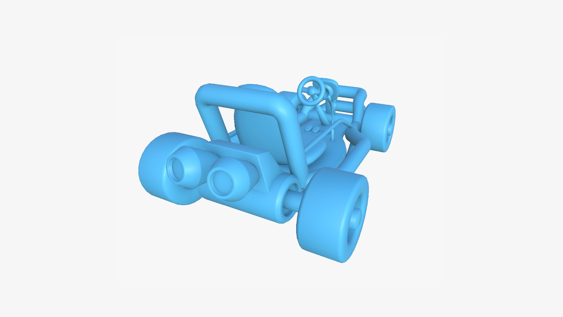 Cartoon Kart H02 Blue - Vehicle Racing Design 3D Model - TurboSquid 2035656
