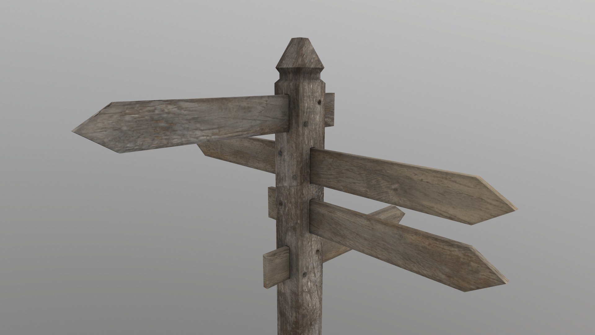 3D Model Directional Sign Post - TurboSquid 1880687