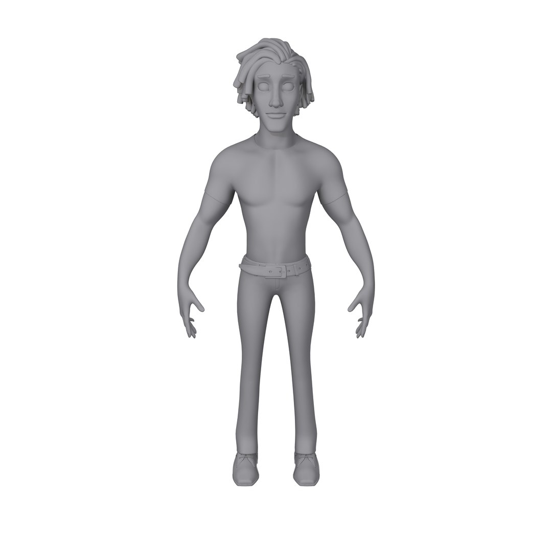 3D Model Cartoon Man Toon - TurboSquid 1703531