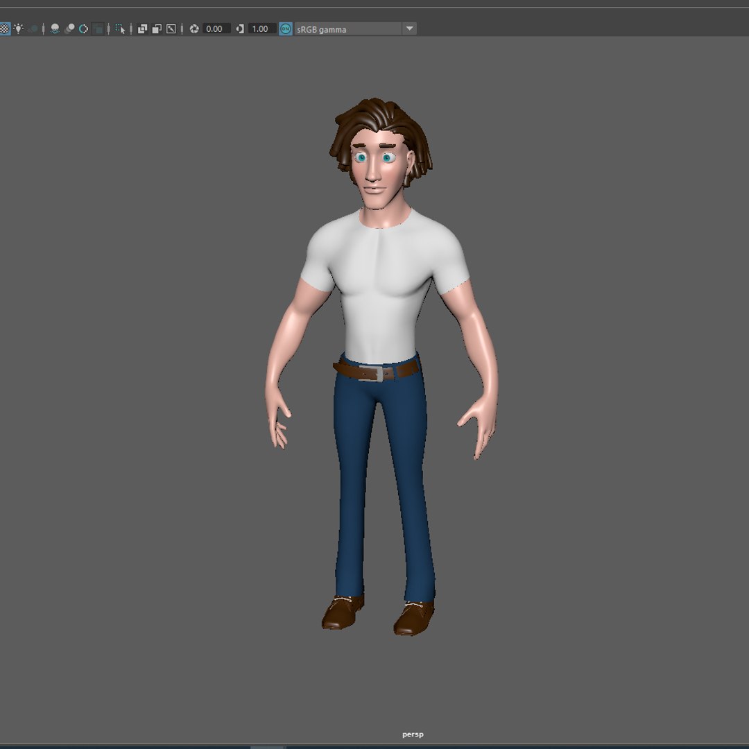 3D Model Cartoon Man Toon - TurboSquid 1703531