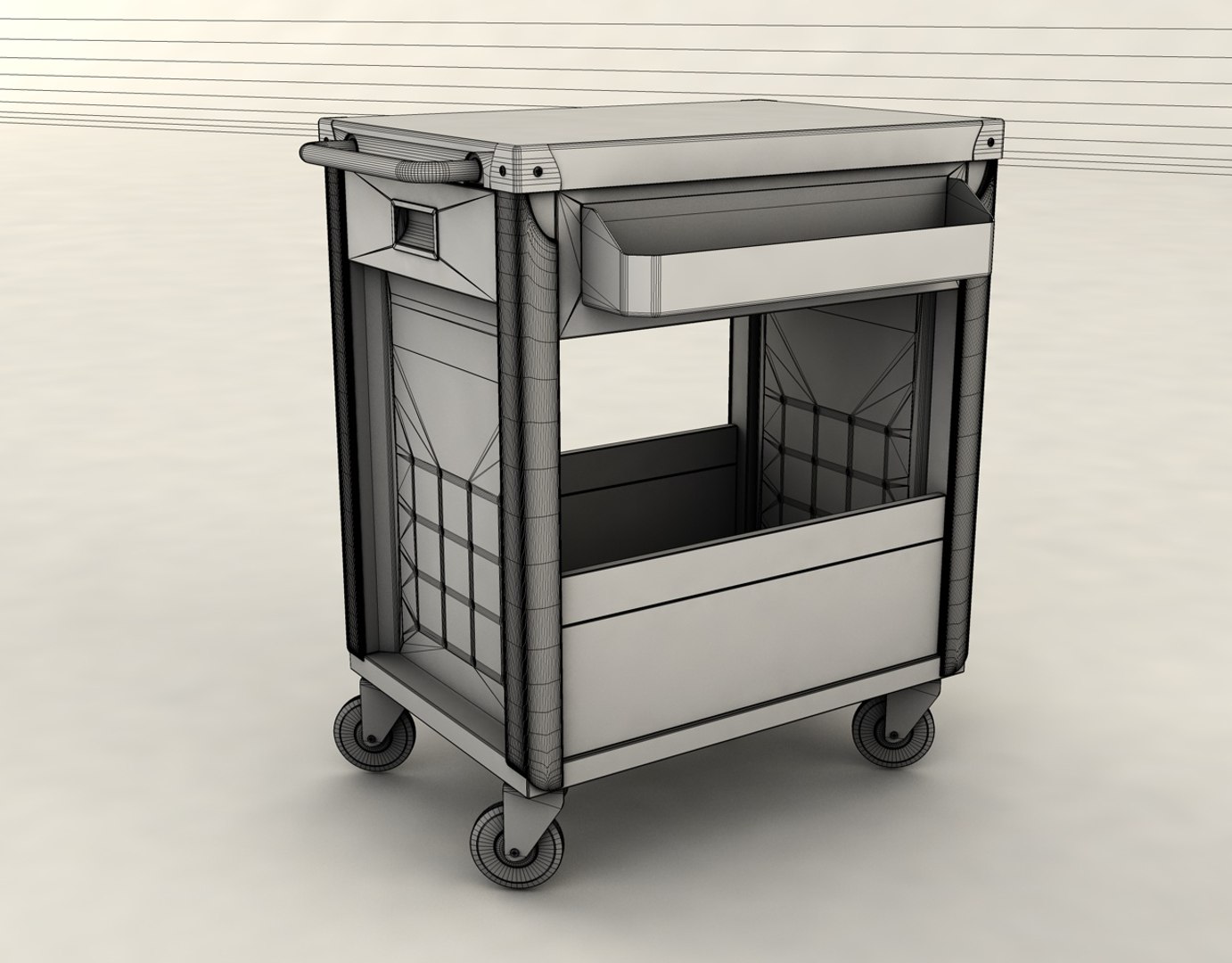 Facom Wheels-table Service 3D Model - TurboSquid 1335272