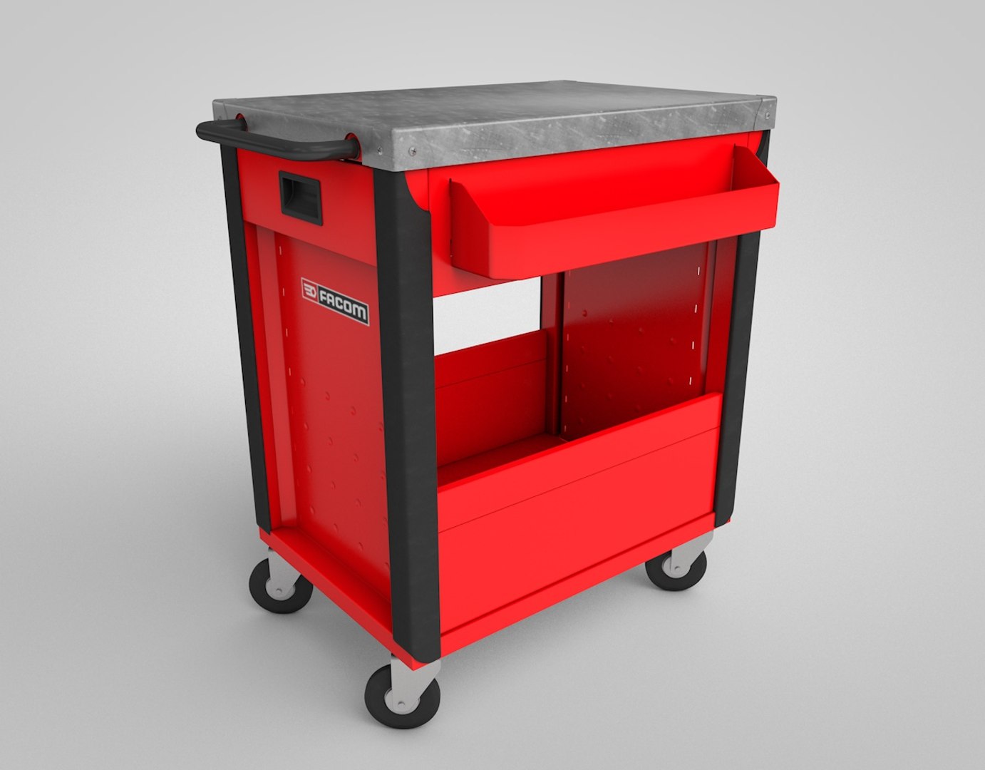 Facom Wheels-table Service 3D Model - TurboSquid 1335272