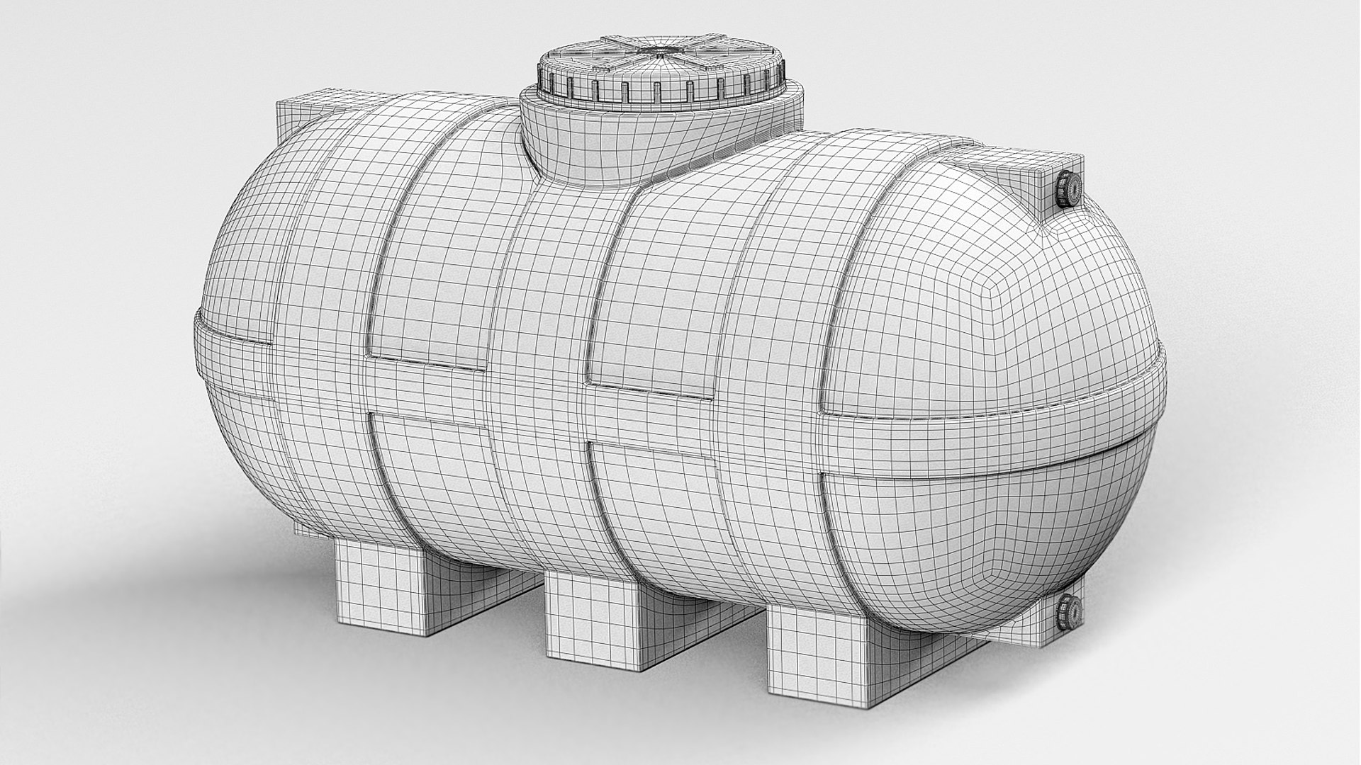 Plastic Tank V2 3D Model - TurboSquid 1846349
