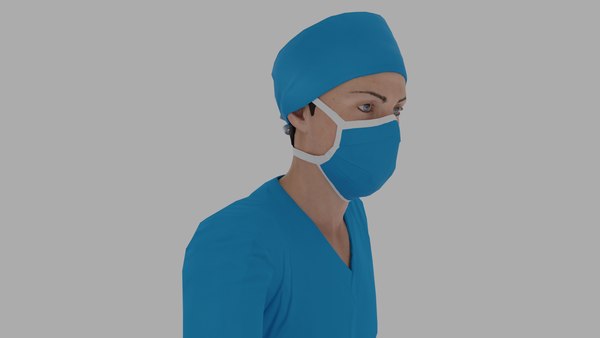 Male nurse character 3D model - TurboSquid 1651955