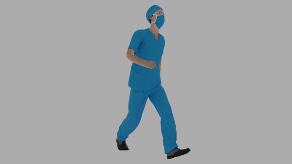 Male nurse character 3D model - TurboSquid 1651955