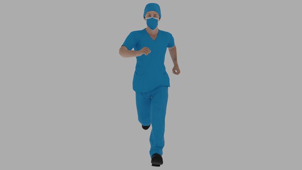 Male nurse character 3D model - TurboSquid 1651955