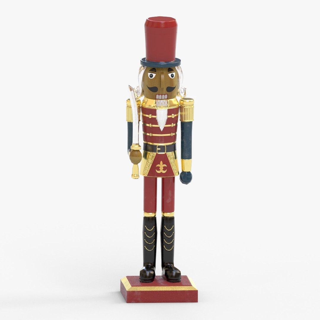 Nutcracker WOOD Christmas 3D Model - TurboSquid 2000448