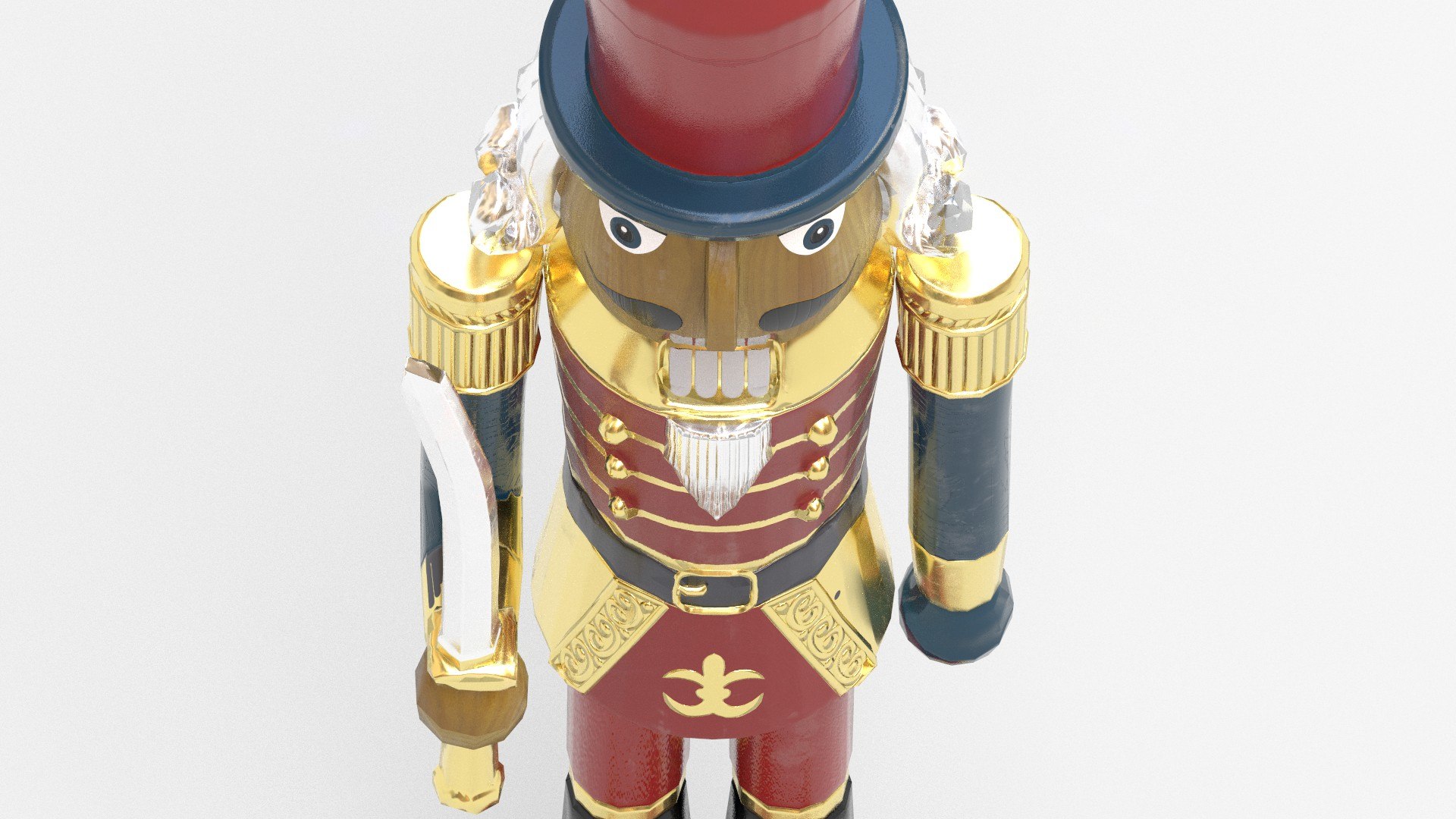 Nutcracker WOOD Christmas 3D Model - TurboSquid 2000448