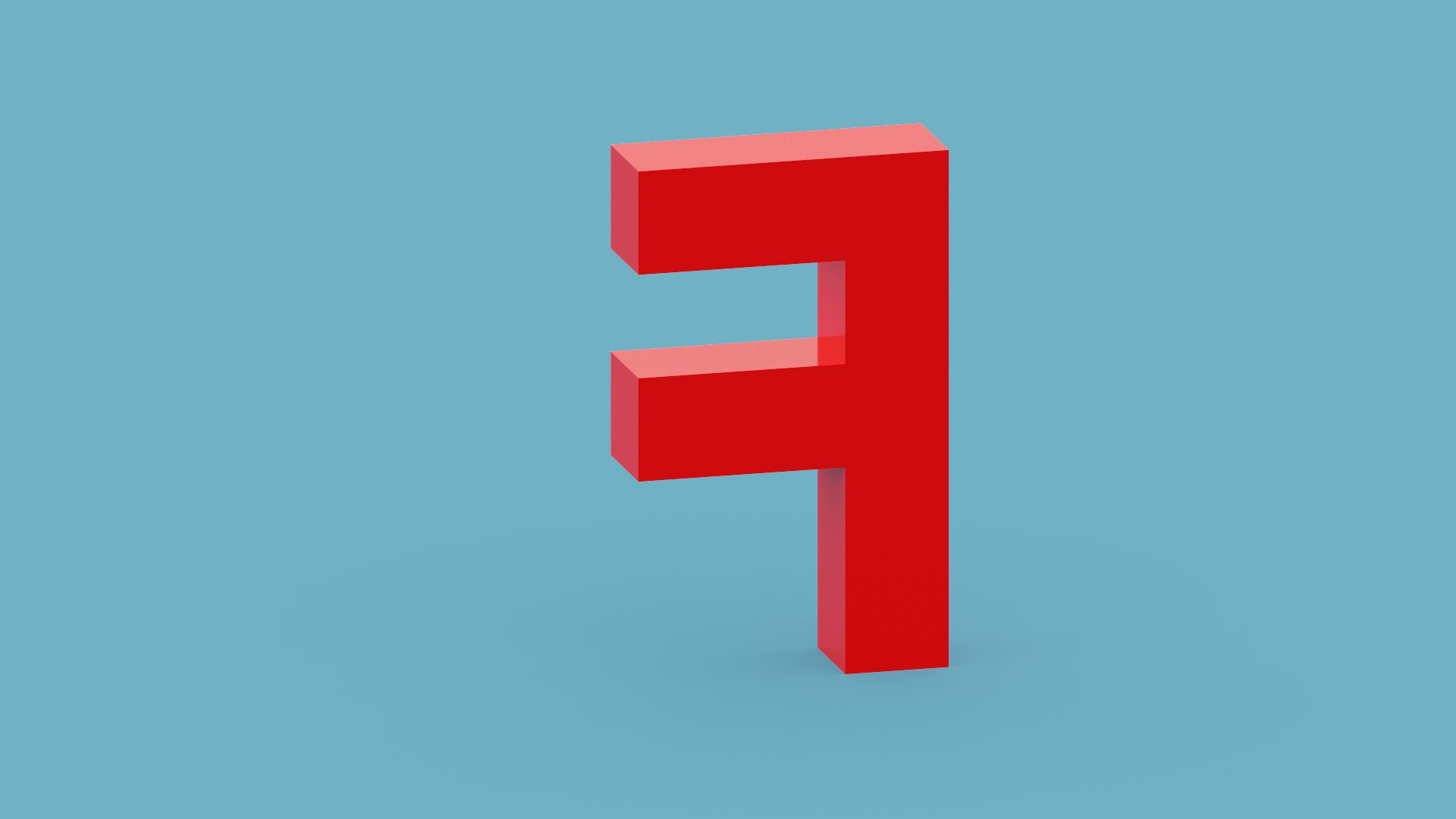 Pixel Letter F Model - TurboSquid 1981095