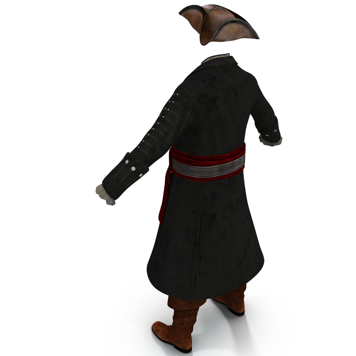 3d model pirate costume 2