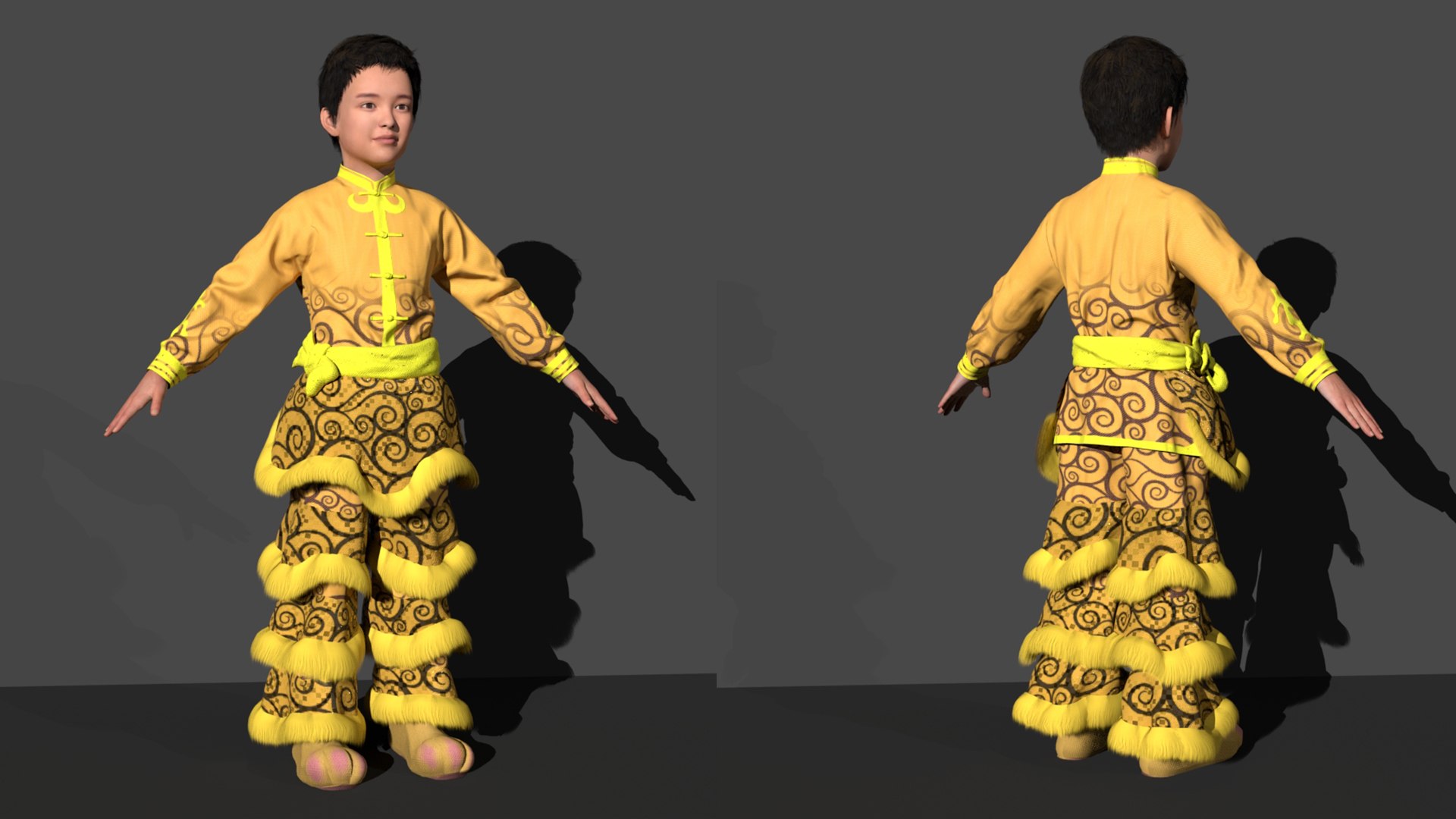 3D Model Lion Dance Lunar New Year - TurboSquid 2325207