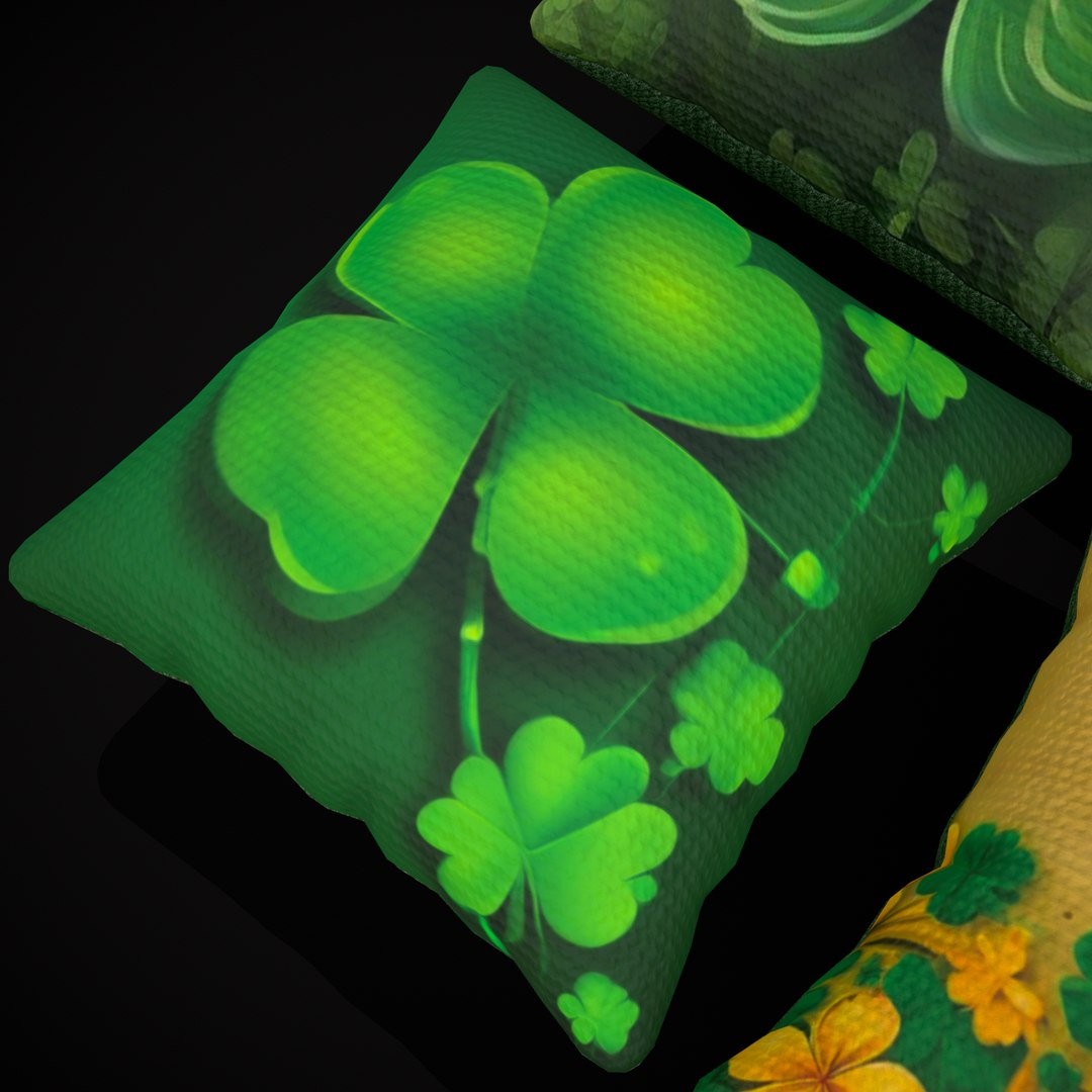 3D Model St Patricks Day Cushions - TurboSquid 2384349