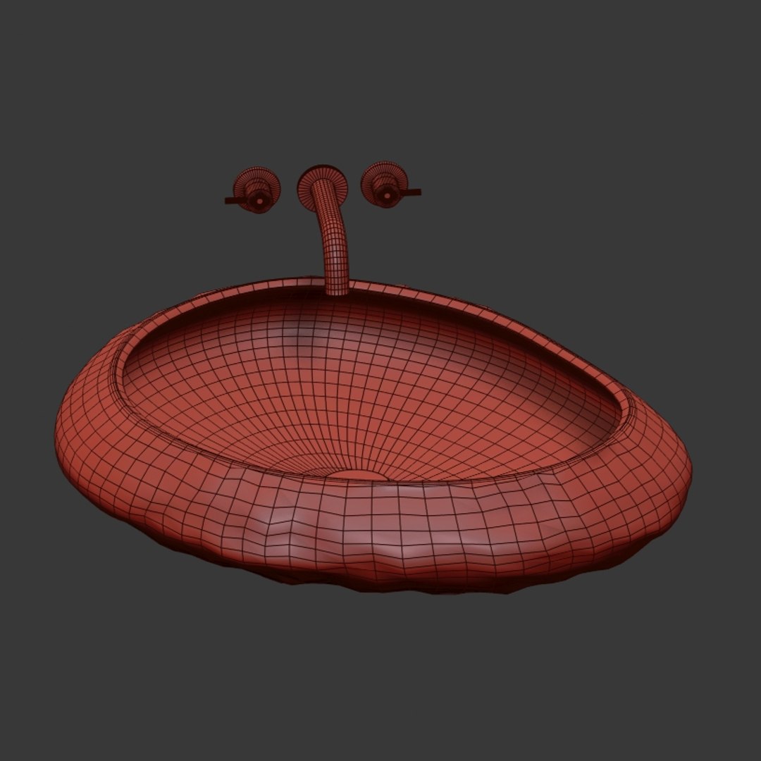 Stone Washbasin 3D Model - TurboSquid 1623862