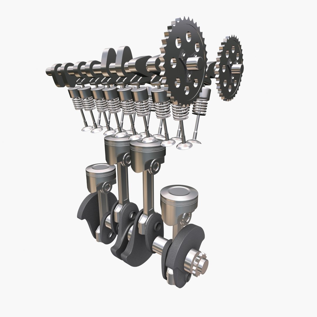 3d Motor Engine Model