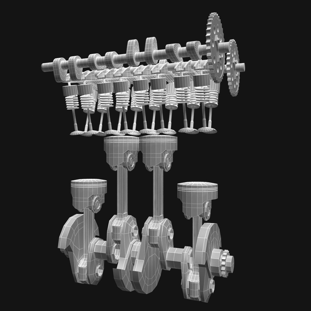 3d Motor Engine Model