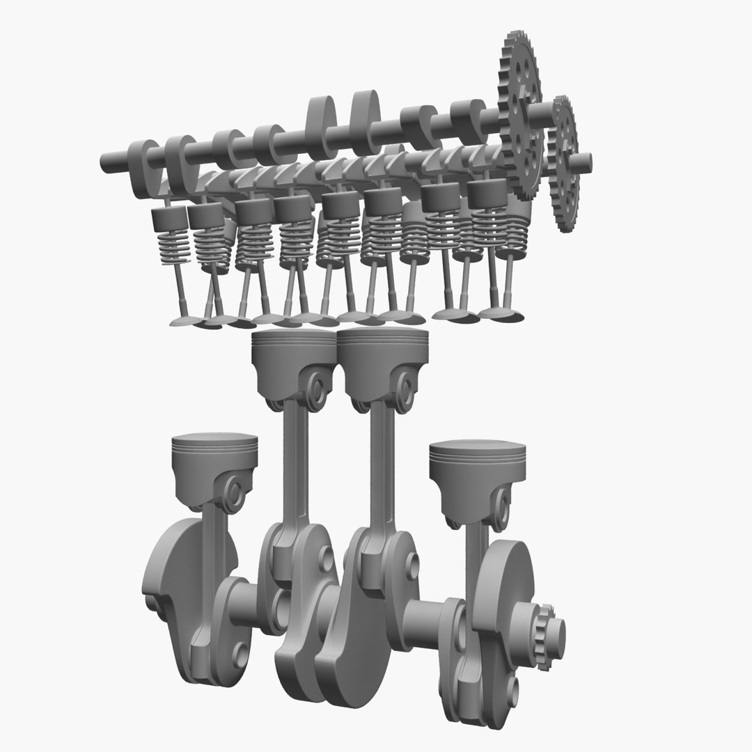 3d Motor Engine Model