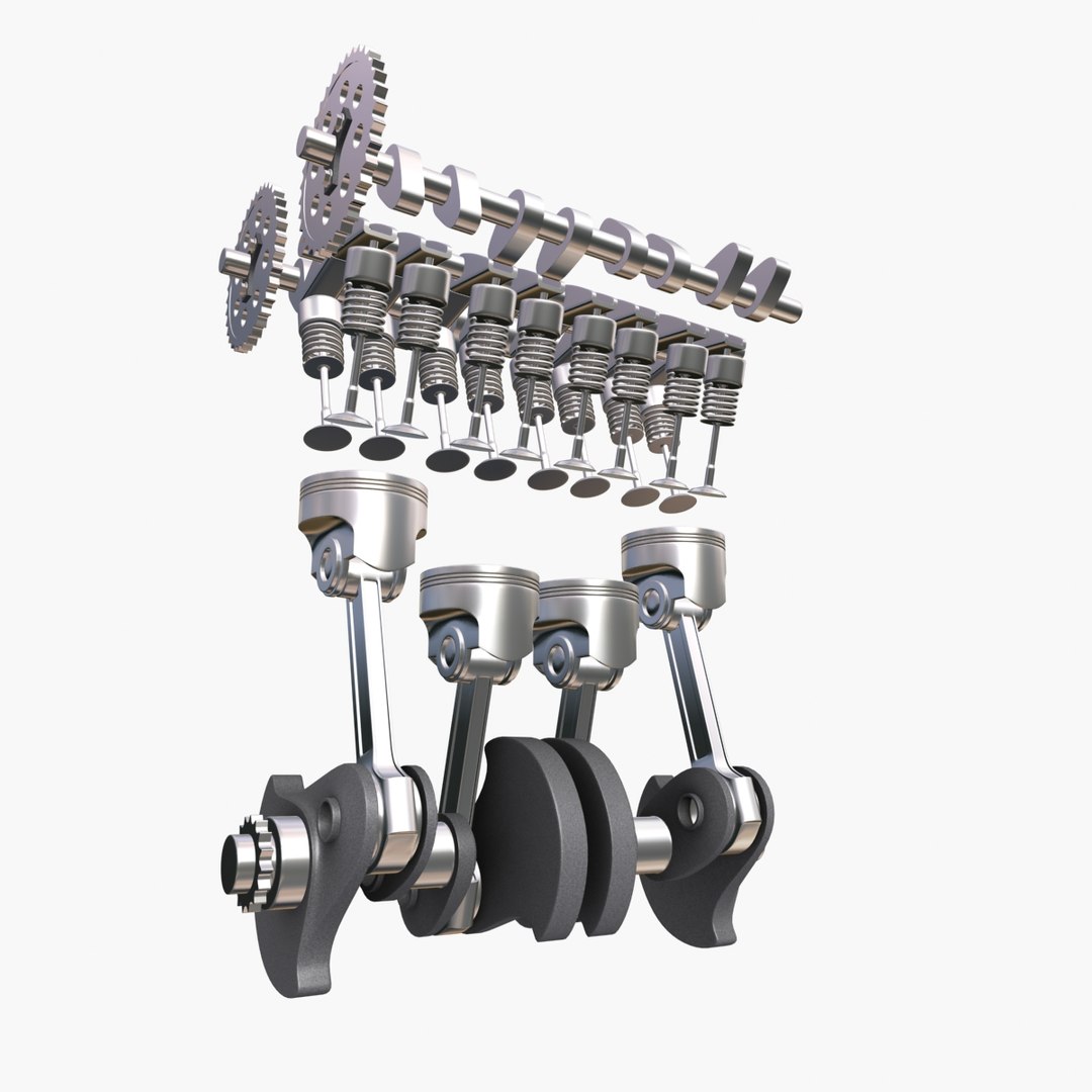 3d Motor Engine Model