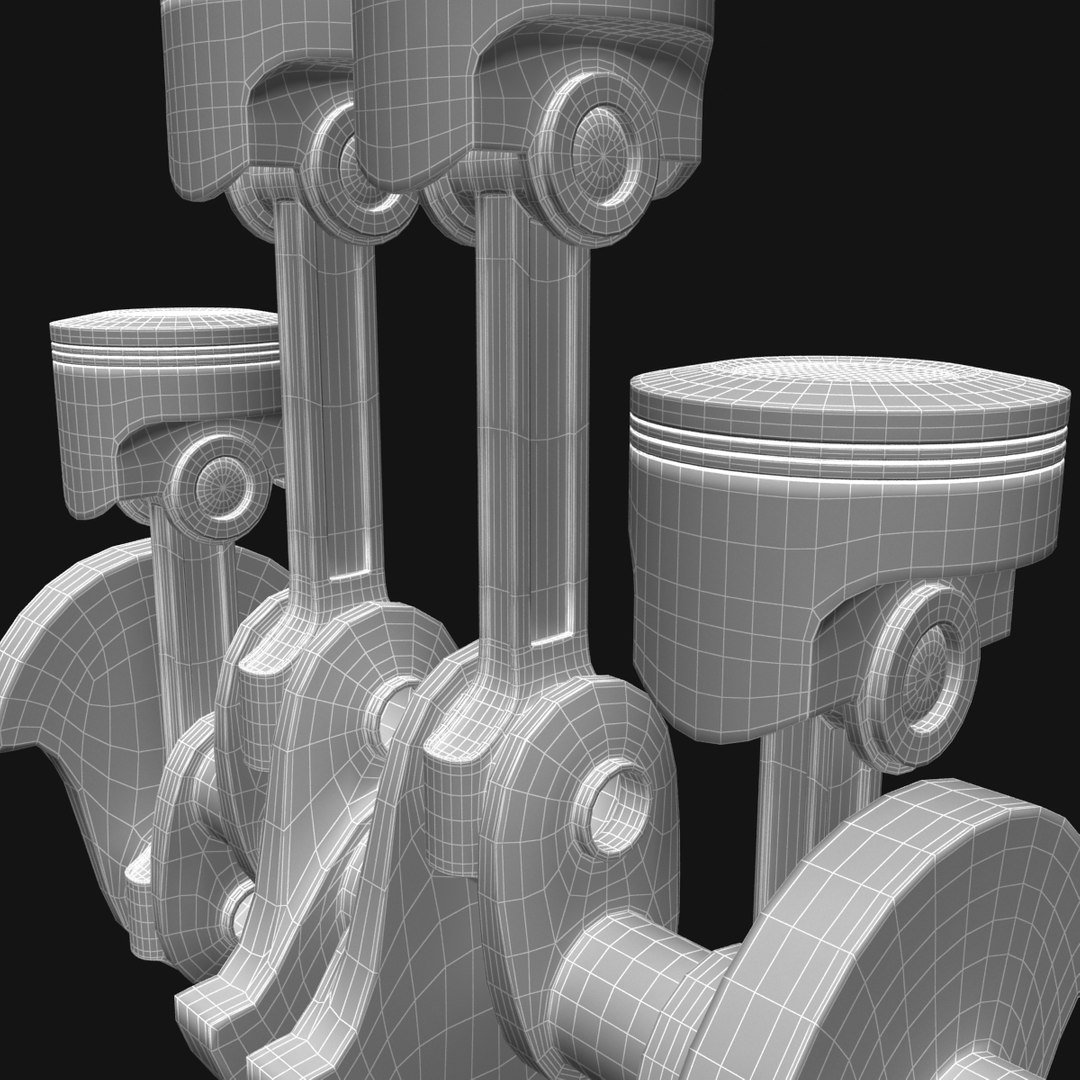 3d Motor Engine Model